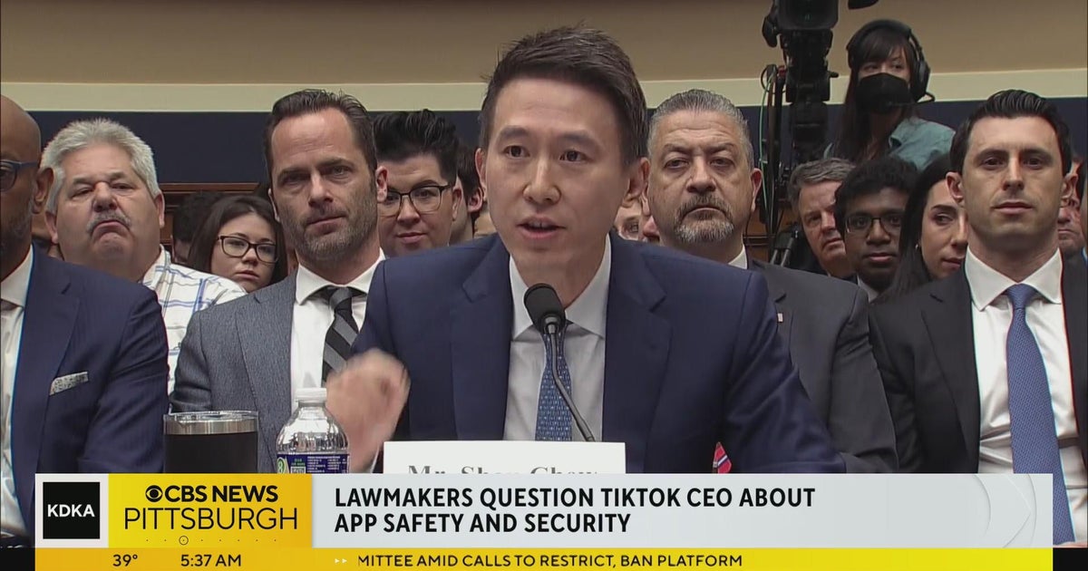 Congress grills TikTok CEO about safety and security - CBS Pittsburgh