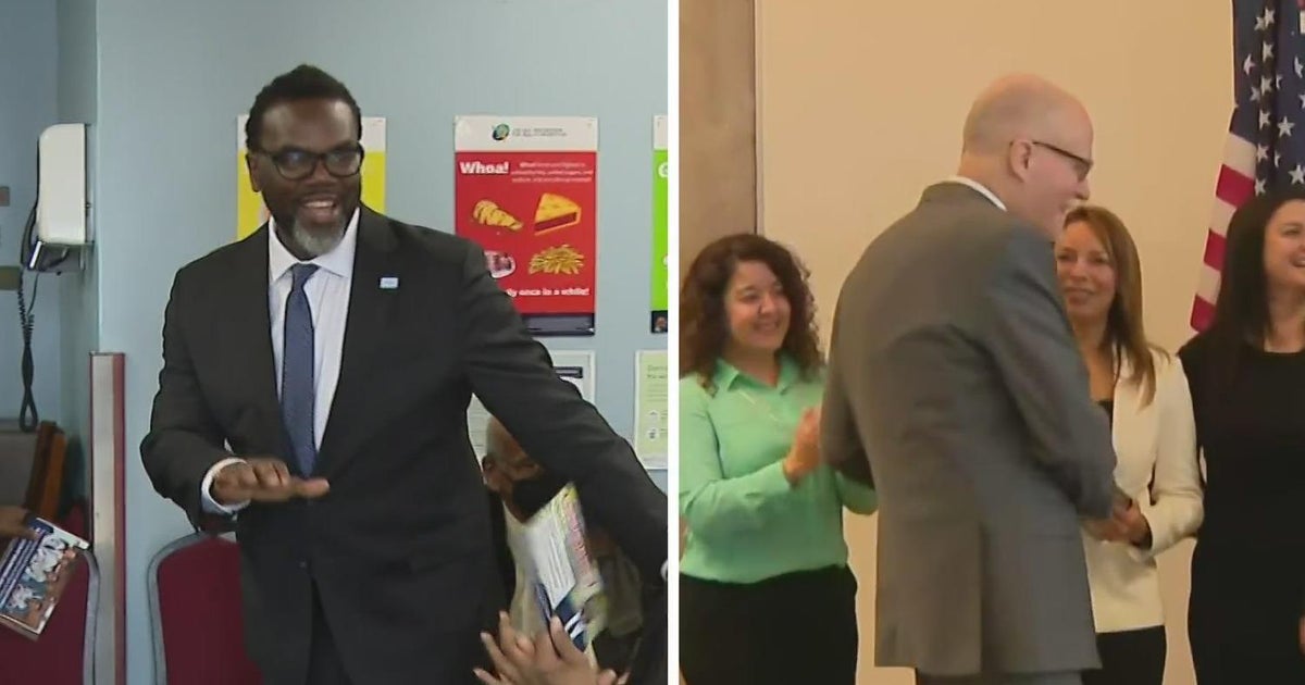 Johnson, Vallas in the home stretch before April 4 runoff - CBS Chicago