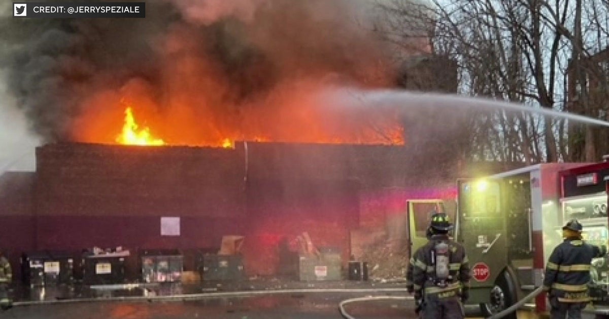 Fire destroys Paterson pickle factory - CBS New York