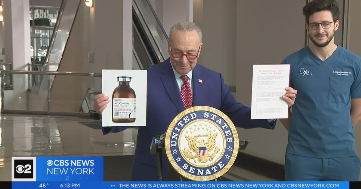 Sen. Schumer urges DEA to crack down on dangerous drug Xylazine - CBS ...