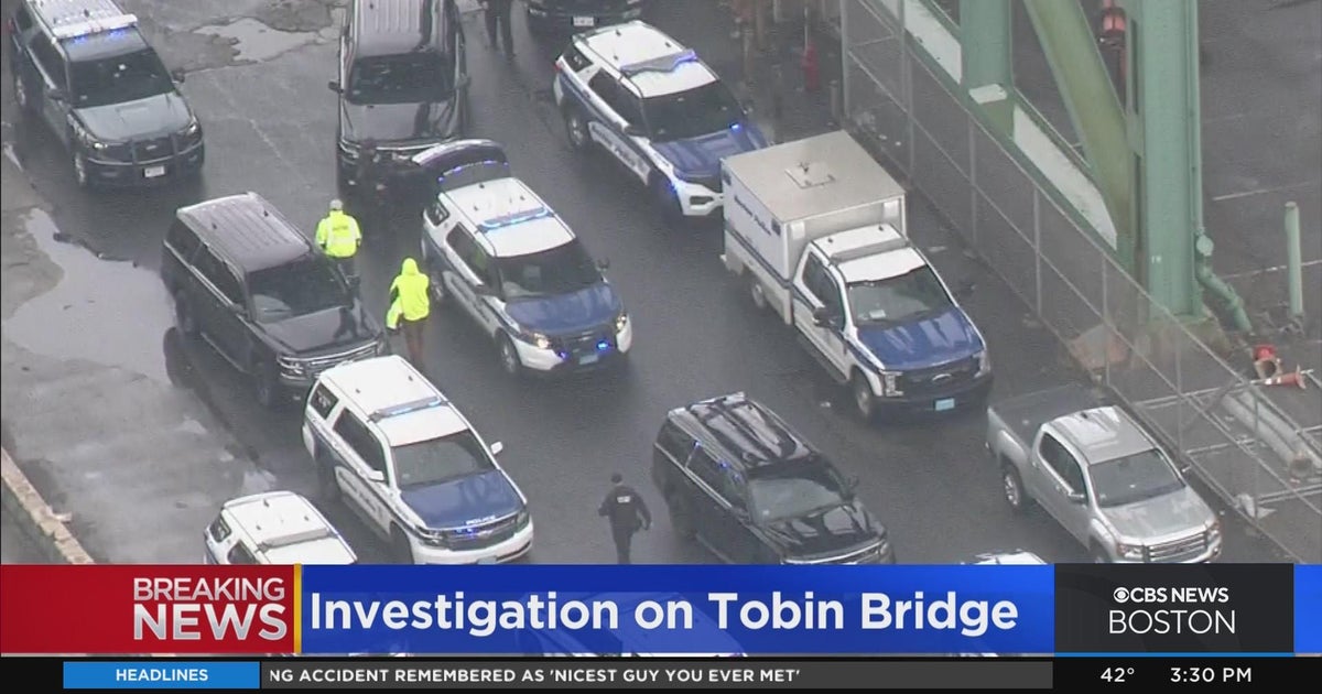 Large police search underway for suspect near Tobin Bridge in ...