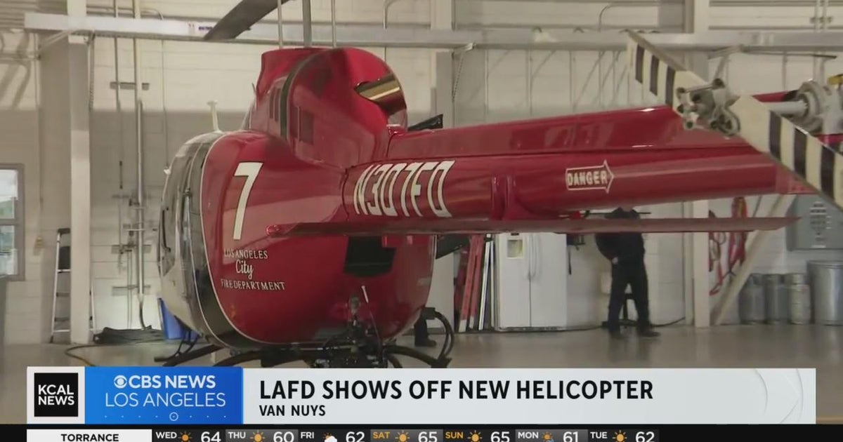 LAFD acquires new FIRE-7 helicopter - CBS Los Angeles