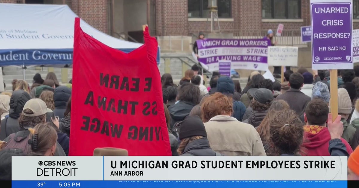 University of Michigan grad assistants go on strike - CBS Detroit