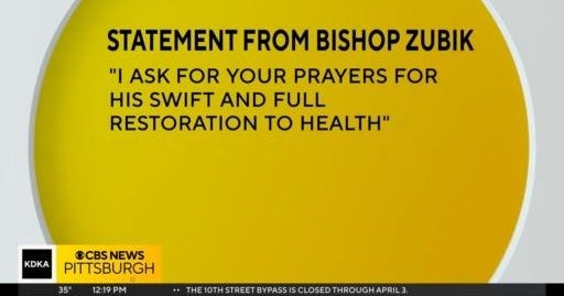 Bishop David Zubik issues statement about Pope Francis - CBS Pittsburgh