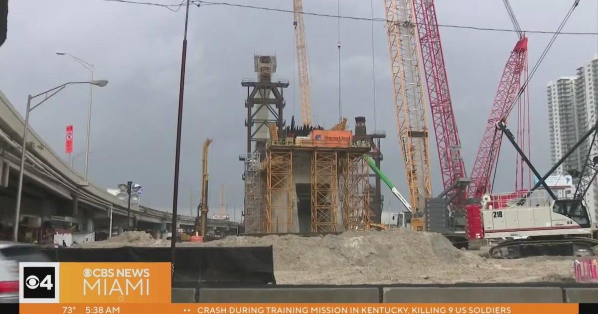 Construction of bridge to connect SR 836 to I-395 delayed - CBS Miami