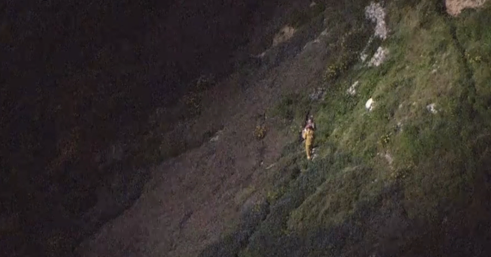 Man rescued from San Pedro cliff trying to save dog - CBS Los Angeles