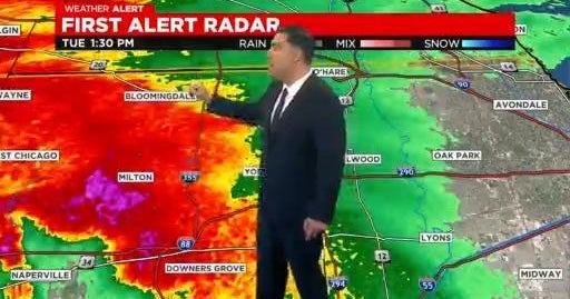 Chicago Weather Alert: Thunderstorms, hail falling - CBS Chicago