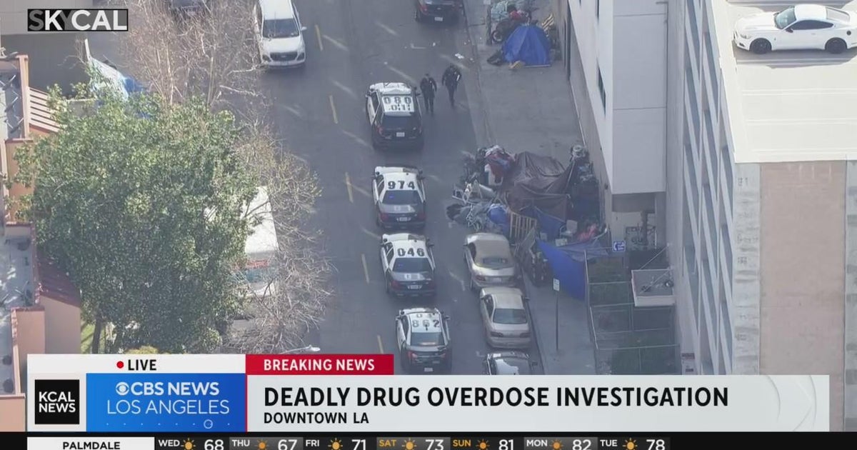 3 dead after possible fentanyl overdose in Downtown LA - CBS Los Angeles