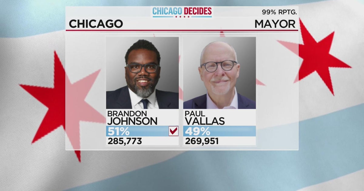 Johnson projected winner; Vallas concedes in race for mayor - CBS Chicago