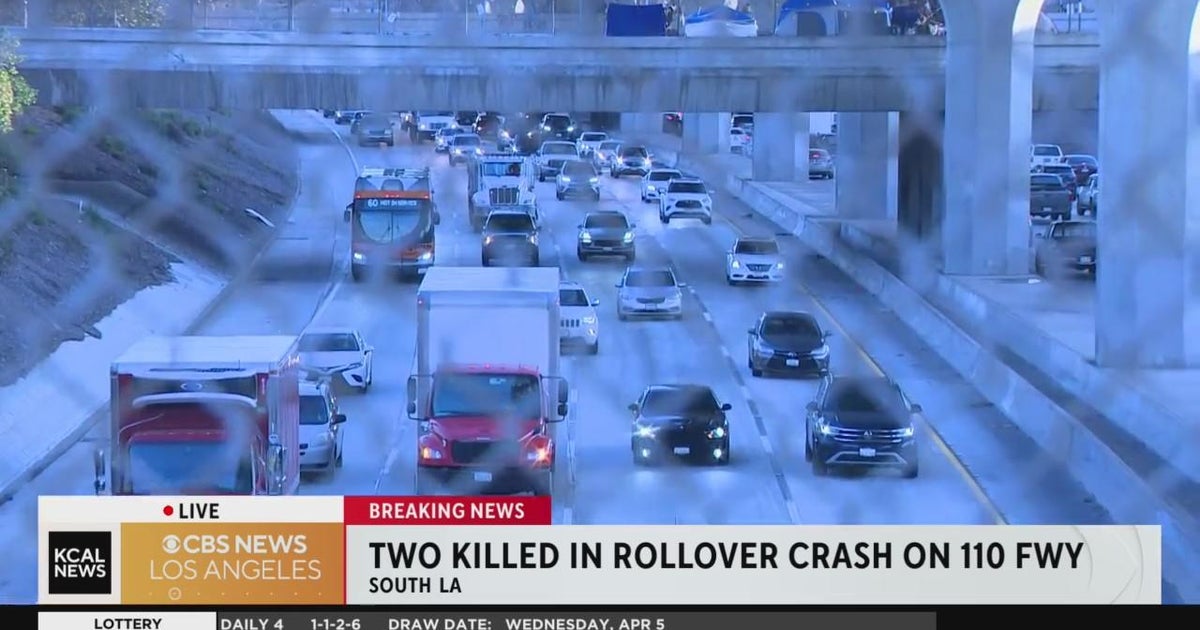 Southbound lanes on 110 Freeway back open in south LA - CBS Los Angeles