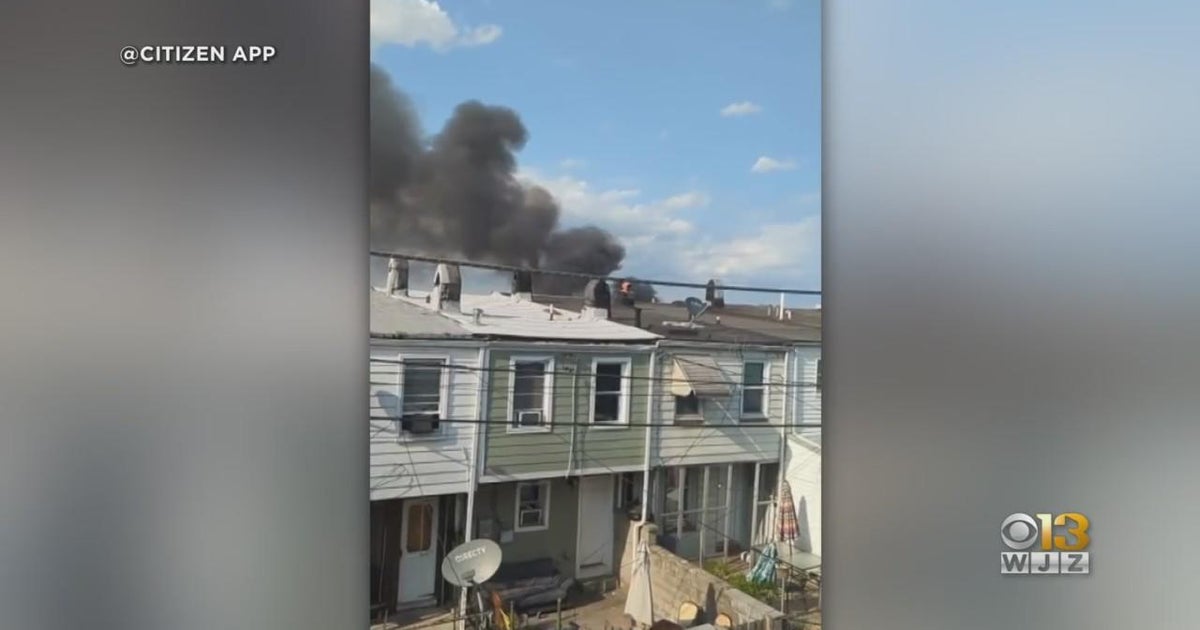 Multiple houses on fire in Southeast Baltimore, firefighters say - CBS ...