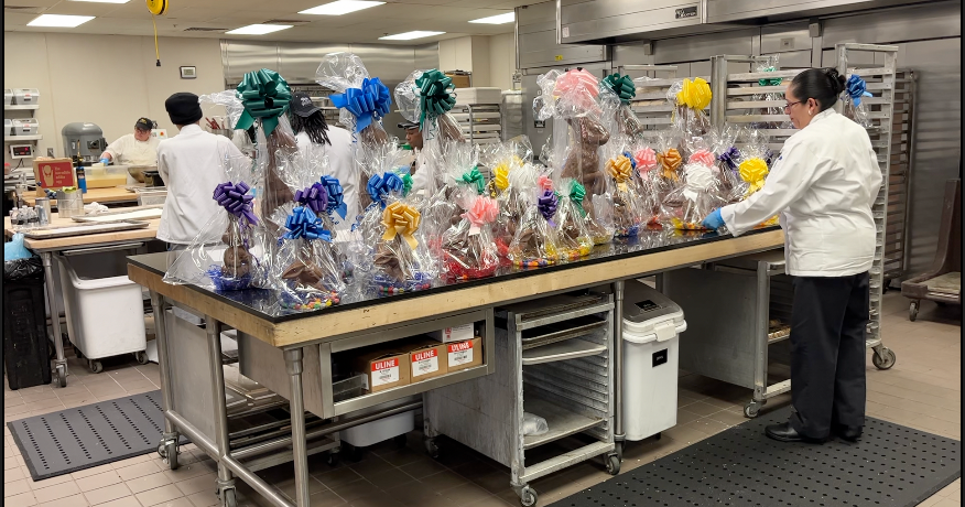 A look at Michigan-made chocolate Easter bunnies at MGM Grand Detroit ...