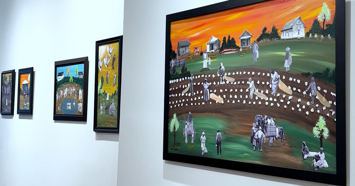 Harlem art exhibit showcases neuroscientist's creative side - CBS New York