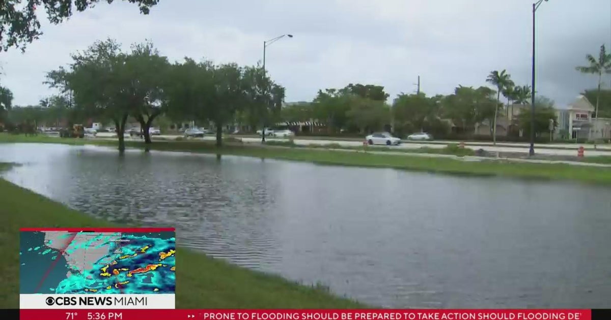 Broward officials demo steps to ease flooding - CBS Miami