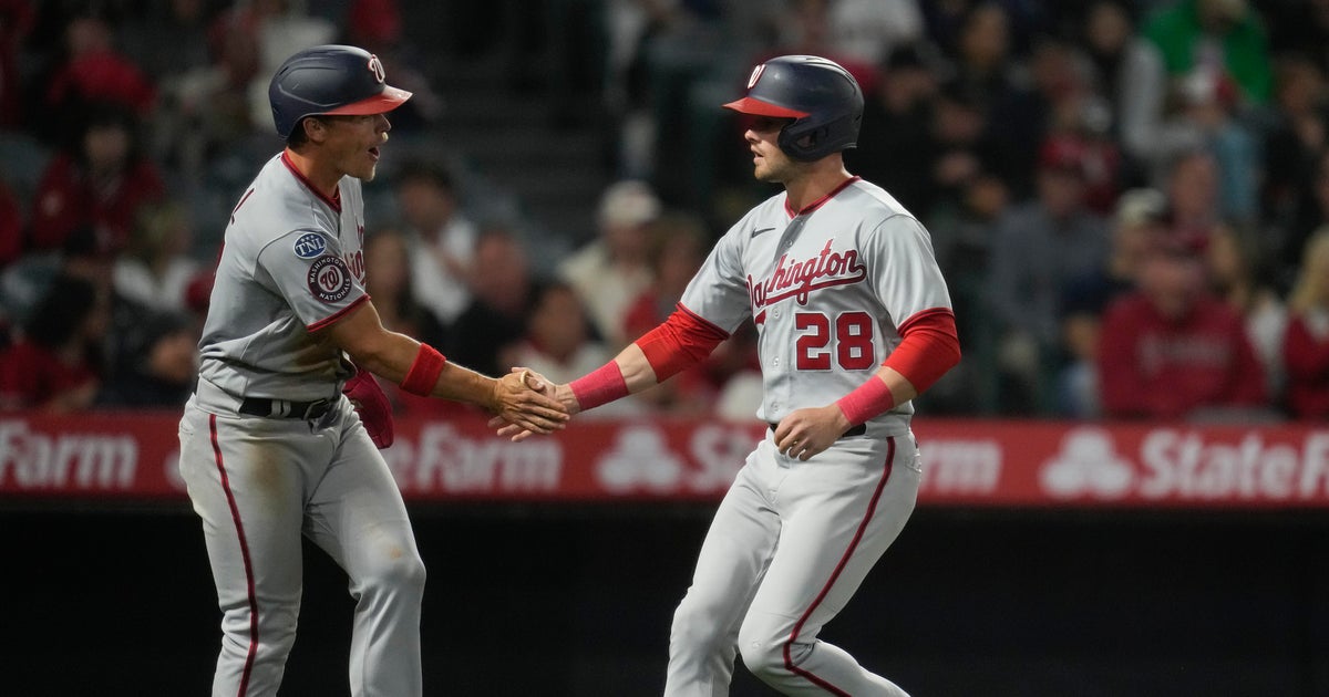 Candelario leads Nats' 14-hit effort in 6-4 win over Angels - CBS Los ...