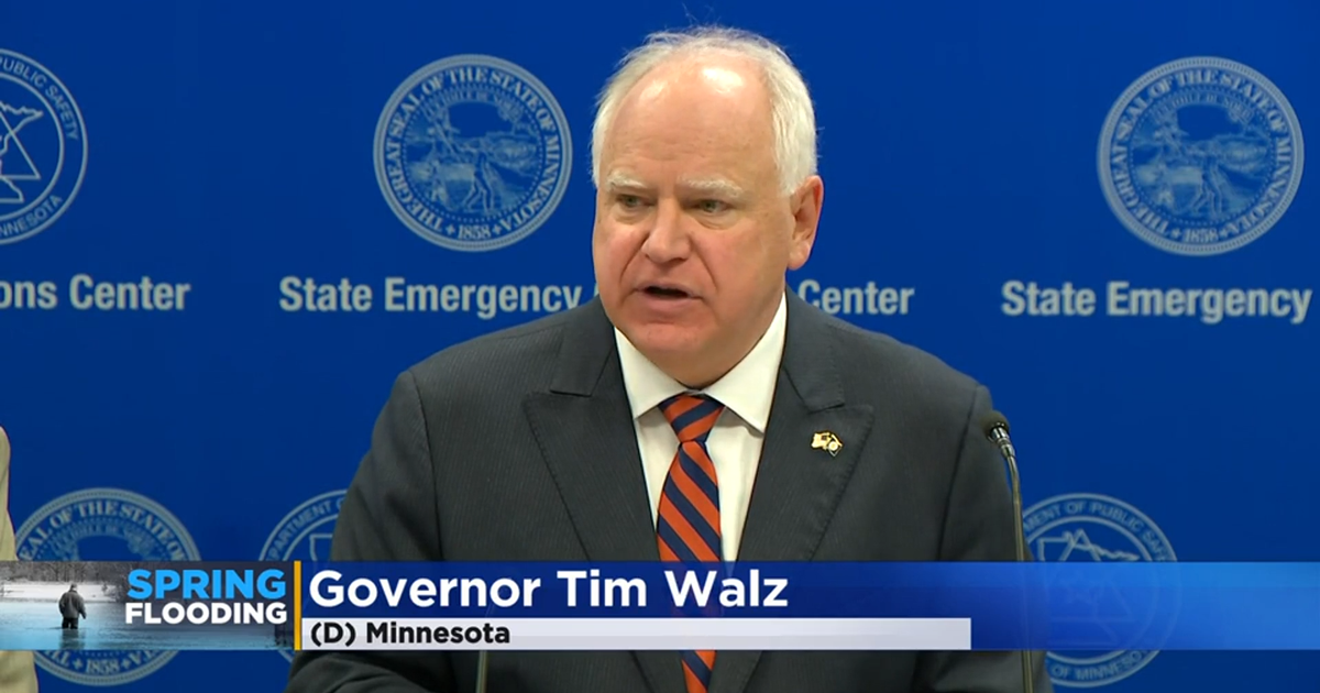 Gov. Walz discusses state's plan for spring flooding - CBS Minnesota