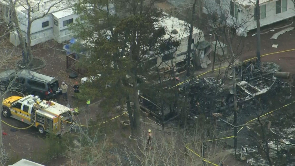 12 trailers destroyed, 14 damaged at Jersey Shore campground - CBS ...