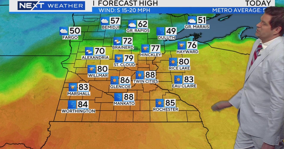 NEXT Weather: Twin Cities hits another record high Thursday - CBS Minnesota