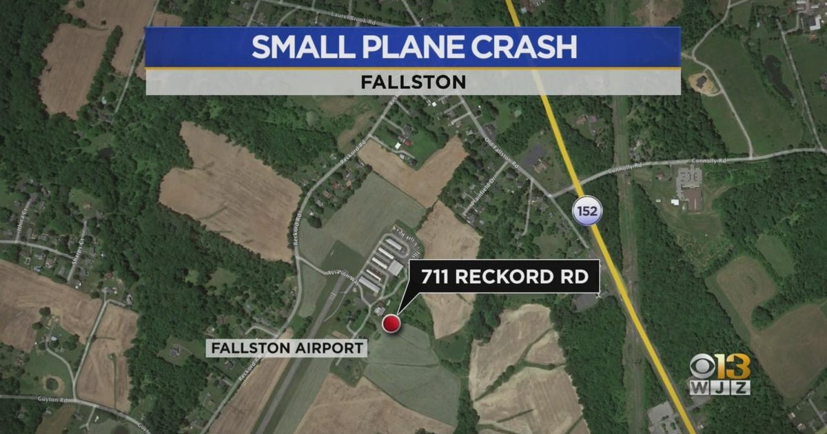 One person injured after plane crash in Fallston - CBS Baltimore