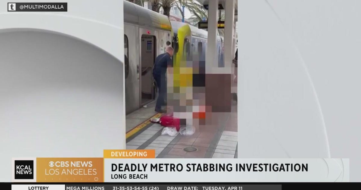 2 arrested in fatal stabbing on Metro train in Long Beach - CBS Los Angeles