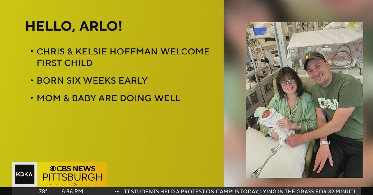 KDKA-TV's Chris Hoffman and wife Kelsie welcome baby Arlo - CBS Pittsburgh