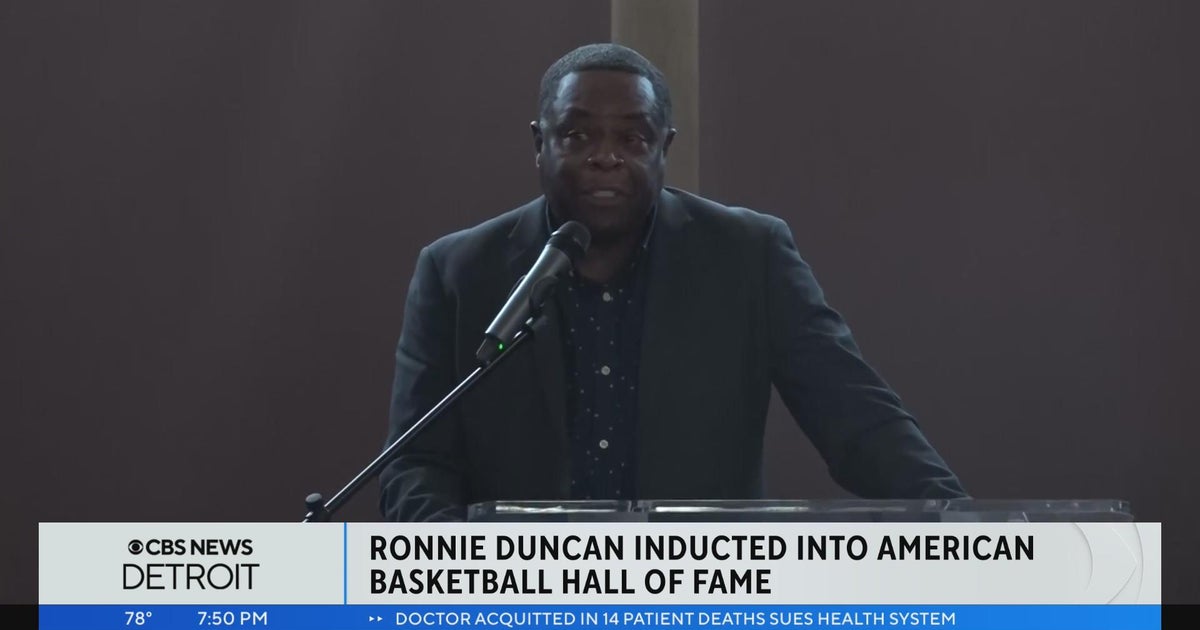 Ronnie Duncan inducted into American Basketball Hall of Fame - CBS Detroit