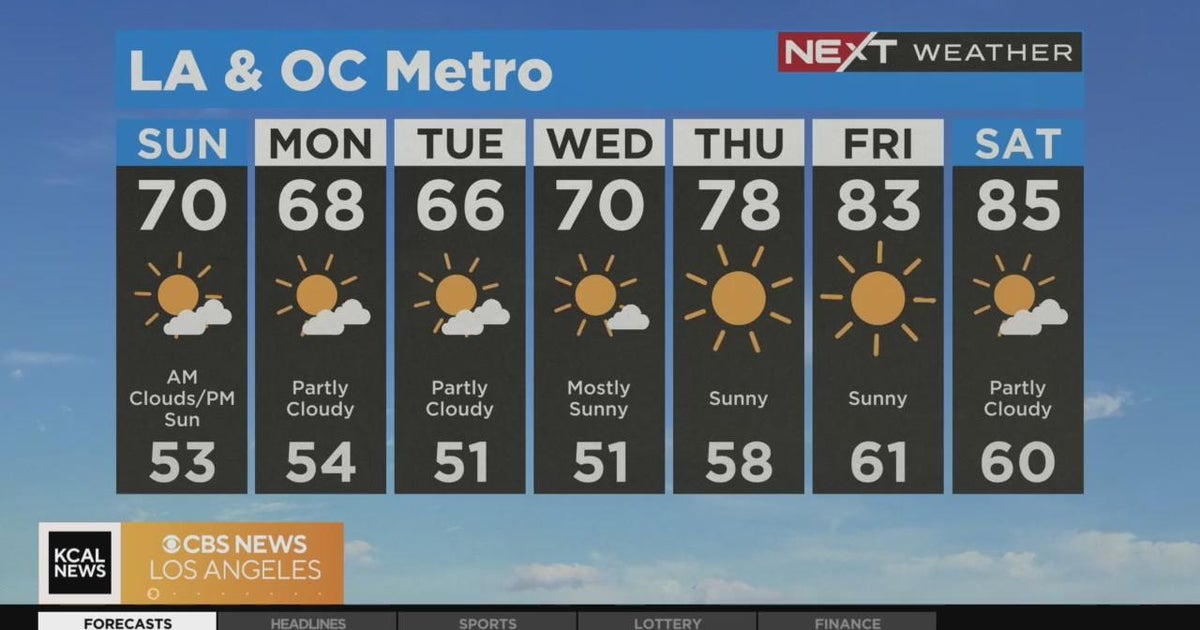 Mary Yoon's weather forecast (April 16) - CBS Los Angeles