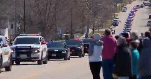 Procession brings Pope Co. Deputy Joshua Owen's body back home - CBS ...