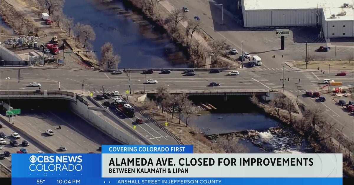 Alameda Avenue closed for improvements - CBS Colorado