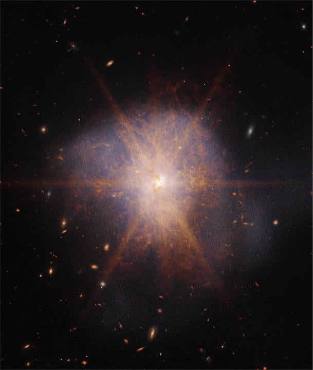 NASA releases image of 2 spiral galaxies merging in "enormous burst ...