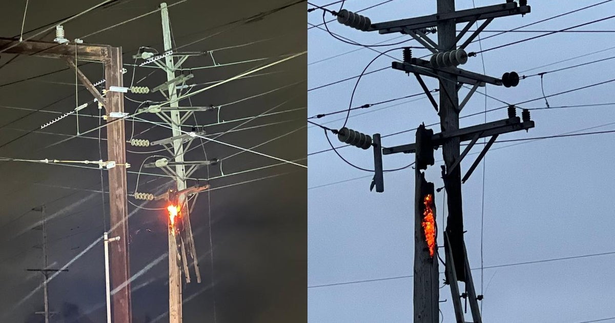 Indiana Toll Road reopens after utility pole fire - CBS Chicago