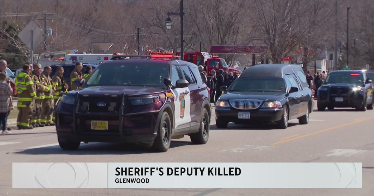 Procession brings Pope Co. Deputy Joshua Owen's body back home - CBS ...