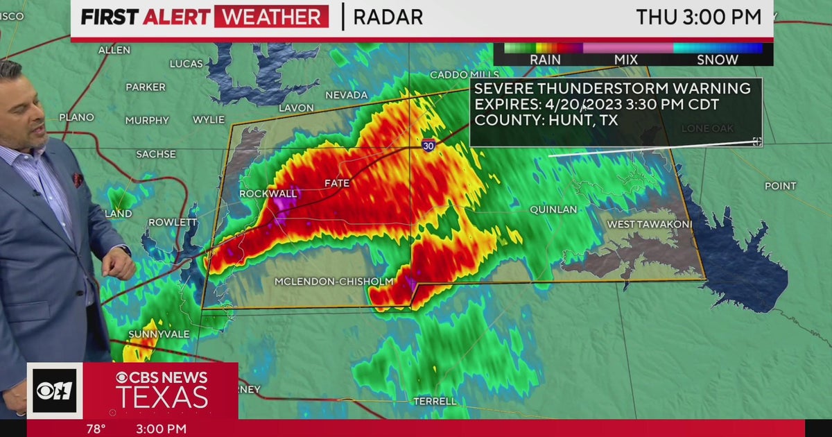 First Alert Weather: Parts of North Texas under a severe thunderstorm ...