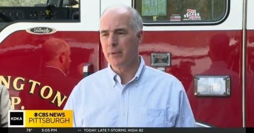 Casey pushes for rail safety legislation in Beaver County - CBS Pittsburgh