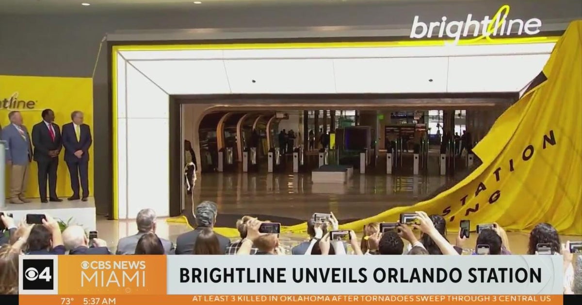 Brightline unveils new station at Orlando International Airport - CBS Miami