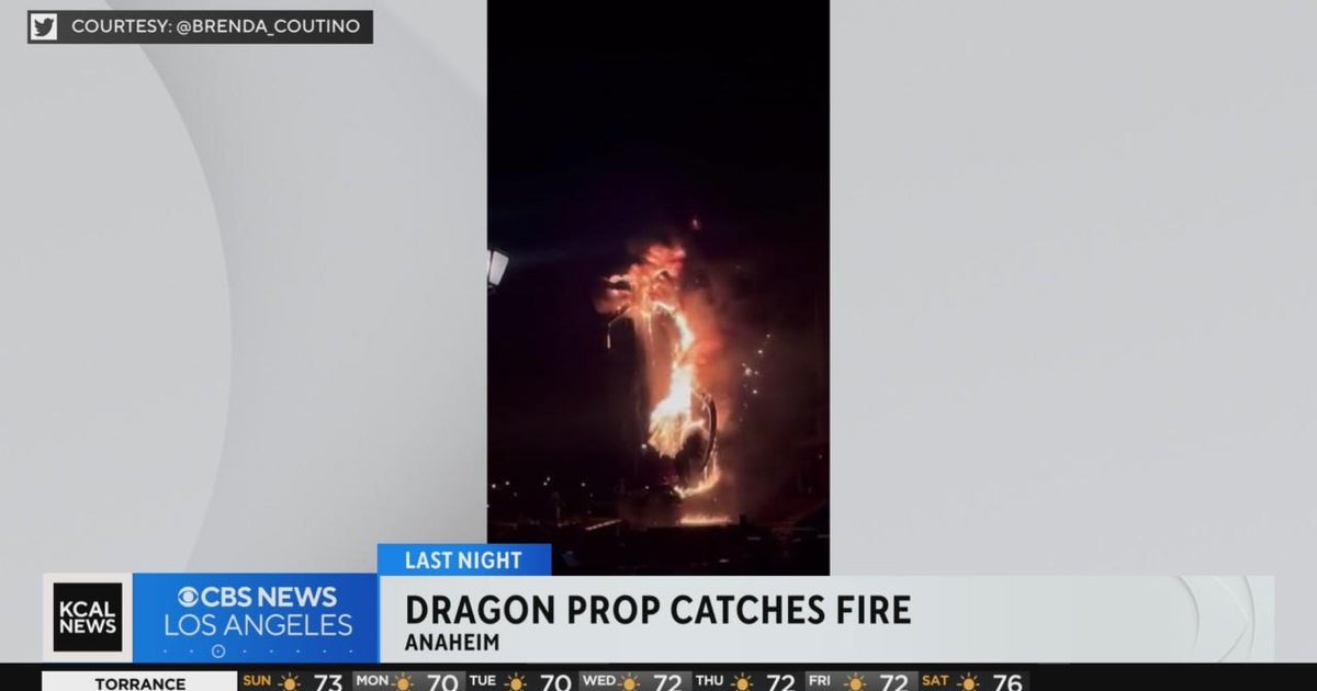 45-foot-tall animatronic dragon catches fire during Disneyland's ...