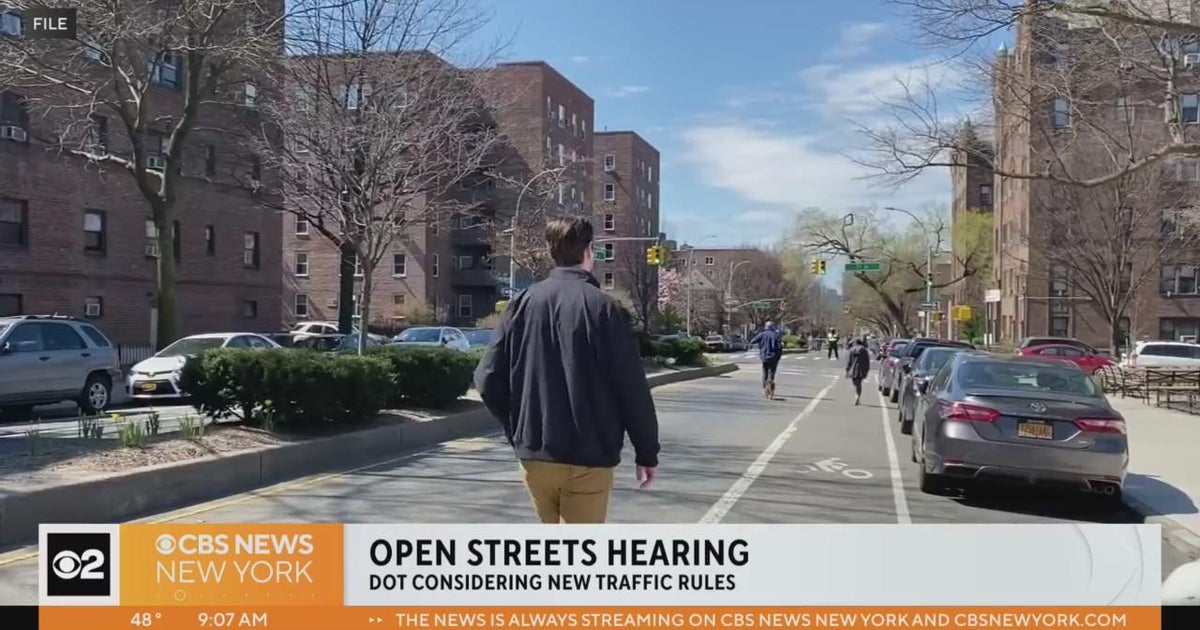 NYC DOT considers changes to Open Streets program - CBS New York