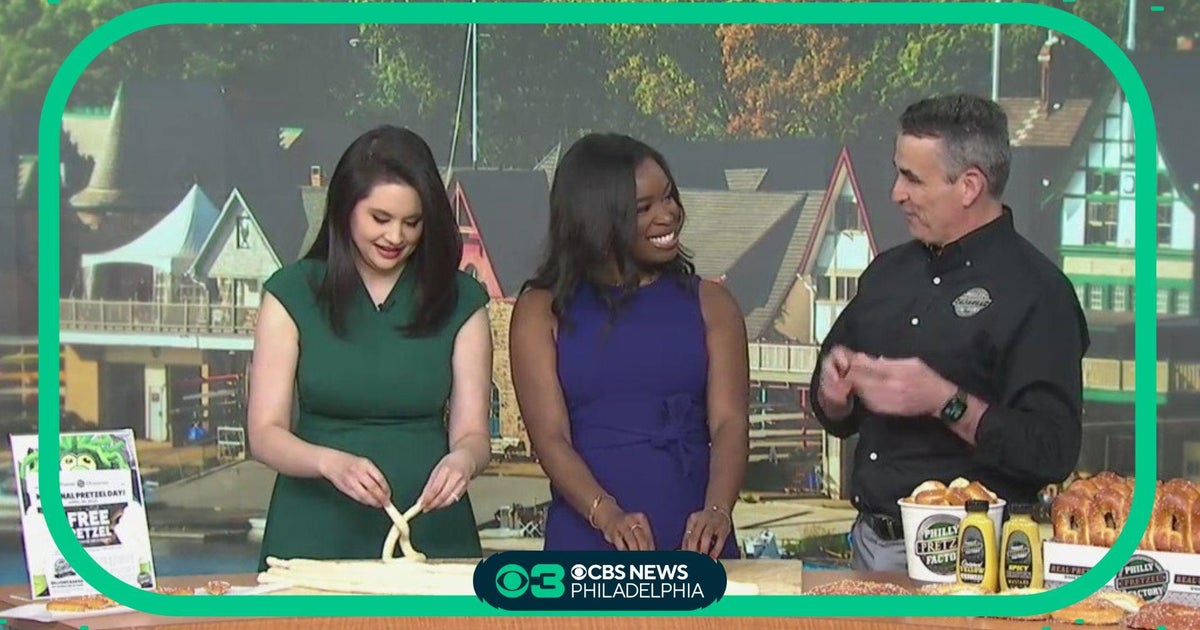 Philly Pretzel Factory celebrates National Pretzel Day with CBS News ...