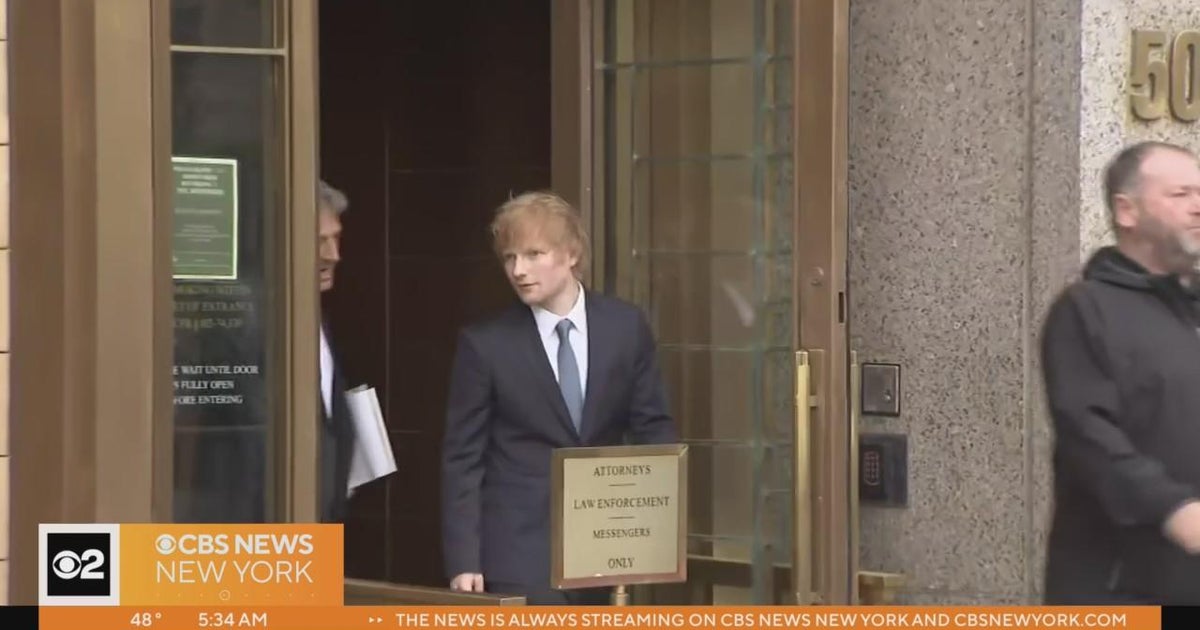 Ed Sheeran's copyright suit back in court today - CBS New York