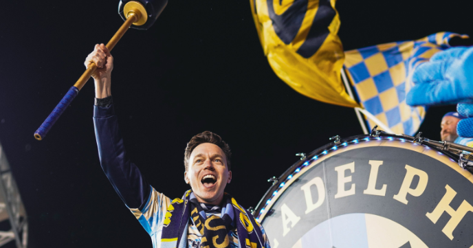 CBS Philadelphia's Pat Gallen strikes drum before Union game - CBS ...