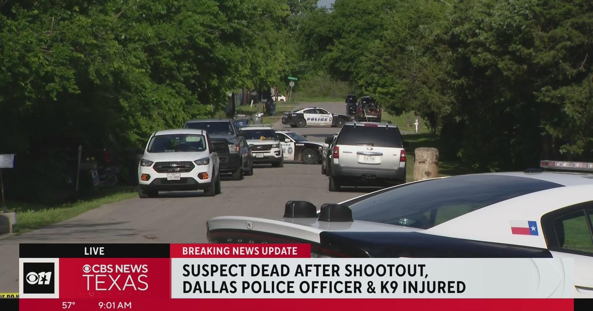 Suspect dead, DPD officer hurt after shooting - CBS Texas