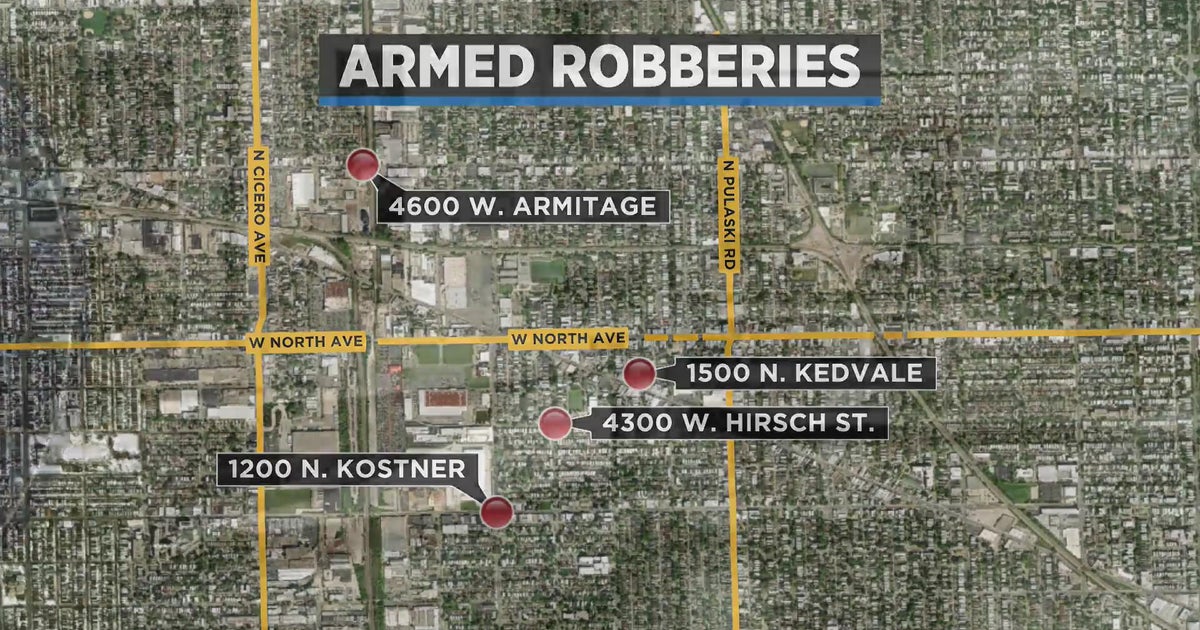 Police issue alert of armed robberies on Northwest Side - CBS Chicago