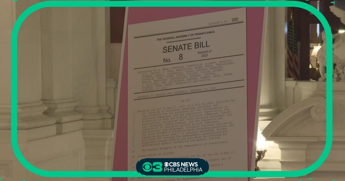 Pa legislature passes breast cancer screening bill - CBS Philadelphia