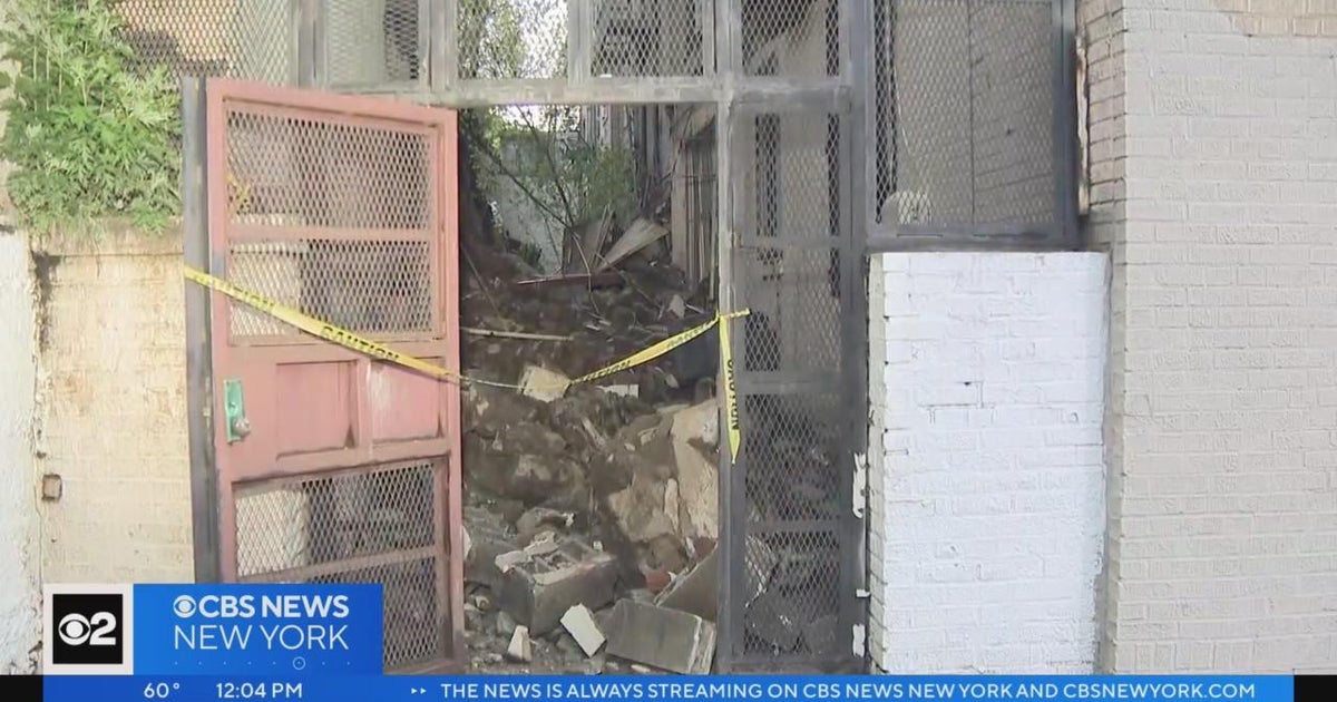 Bronx family displaced after partial wall collapse - CBS New York