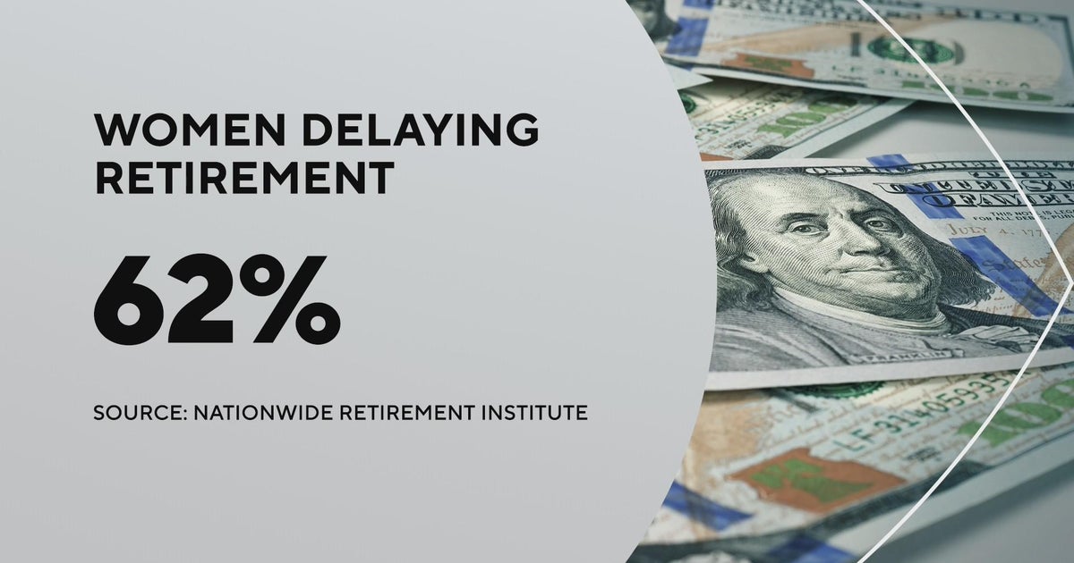More women plan on delaying retirement than not, study finds - CBS ...