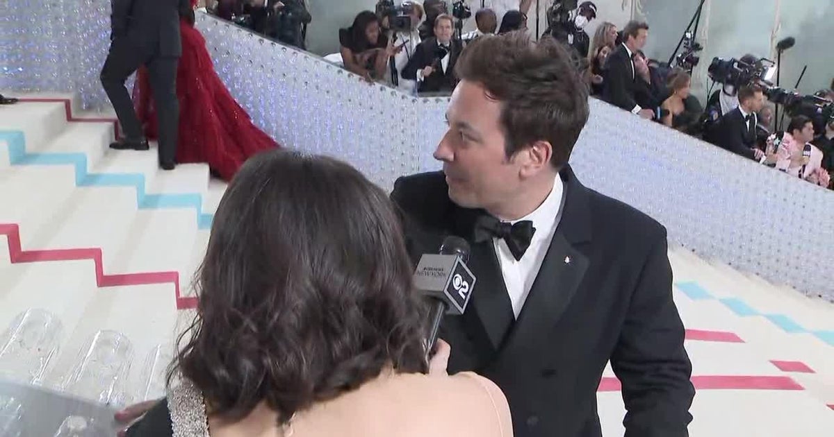 Interviewing Jimmy Fallon at the Met Gala - CBS New York Interviewing Jimmy Fallon at the Met Gala - CBS New York
