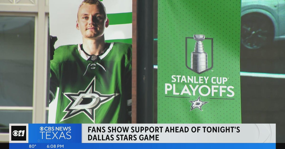 Stars fans get ready for Tuesday night's playoff game - CBS Texas