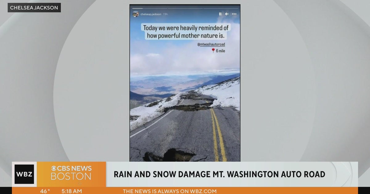 Mt. Washington Auto Road damaged by rain and snow - CBS Boston