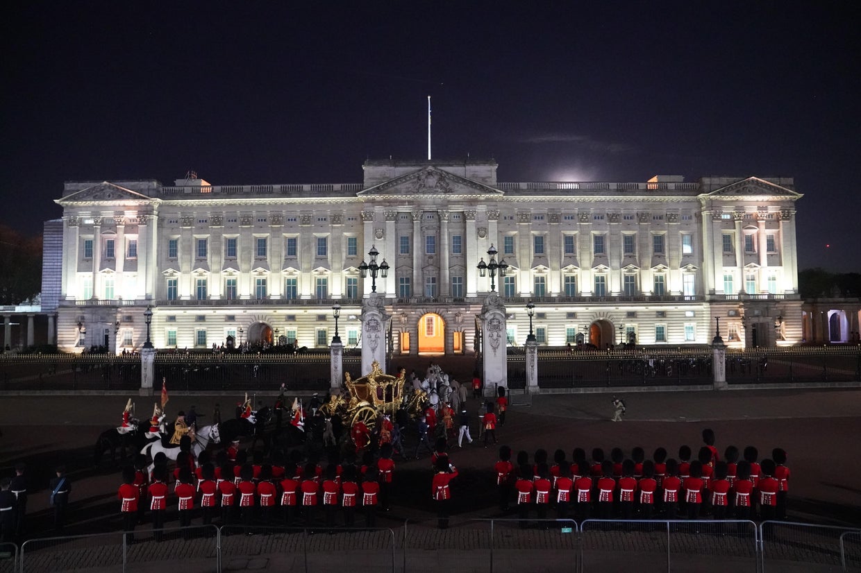 Pictures of King Charles coronation rehearsal give sneak preview - CBS News