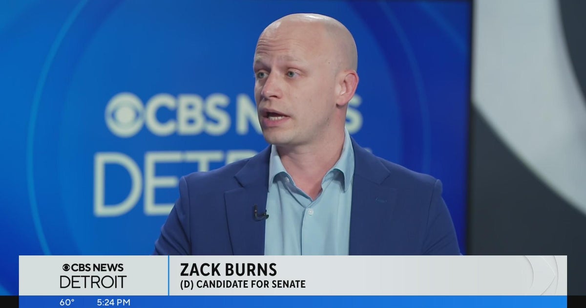 Zach Burns discusses U.S. Senate campaign - CBS Detroit